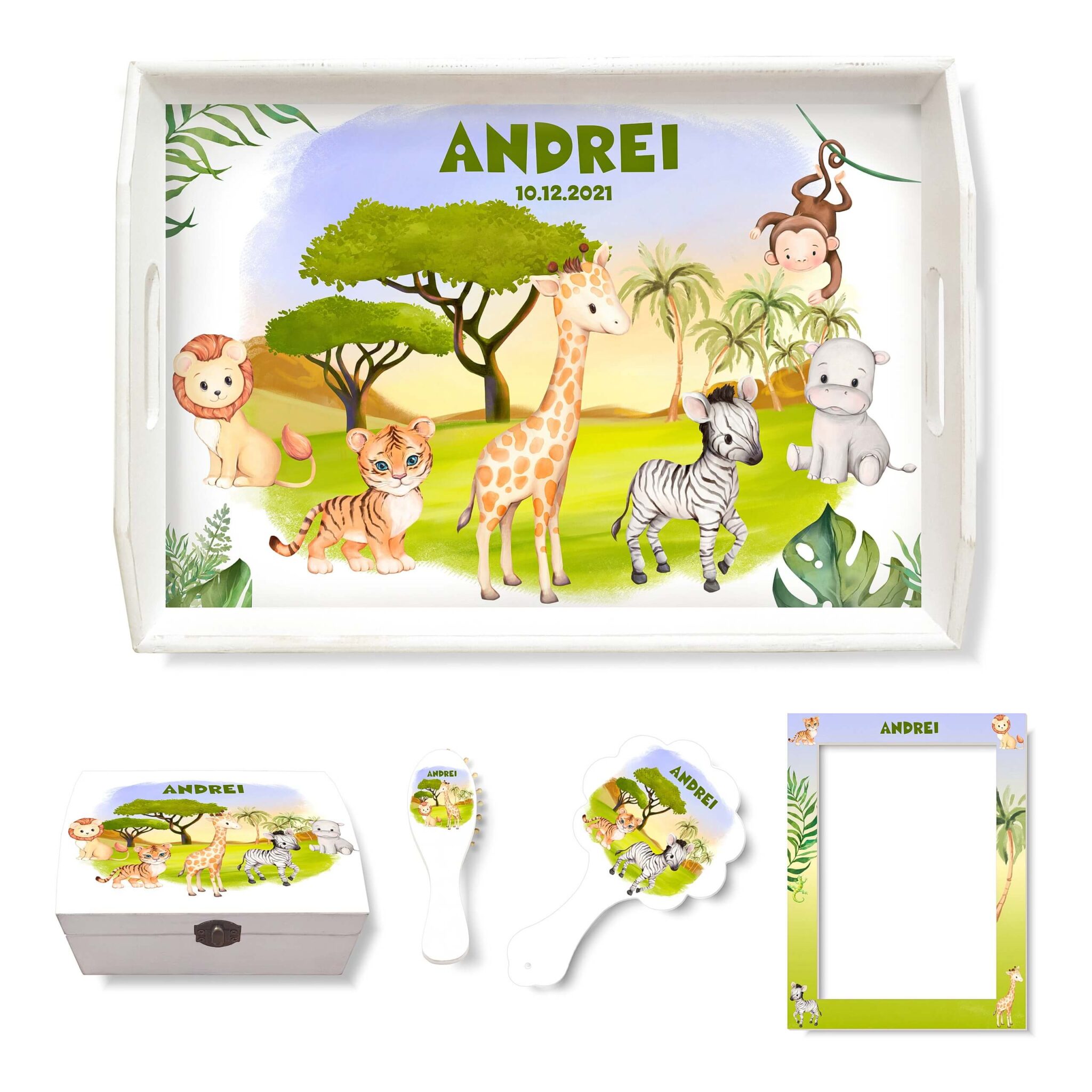 Set Tavita Mot Baby Safari • Tavite Personalizate