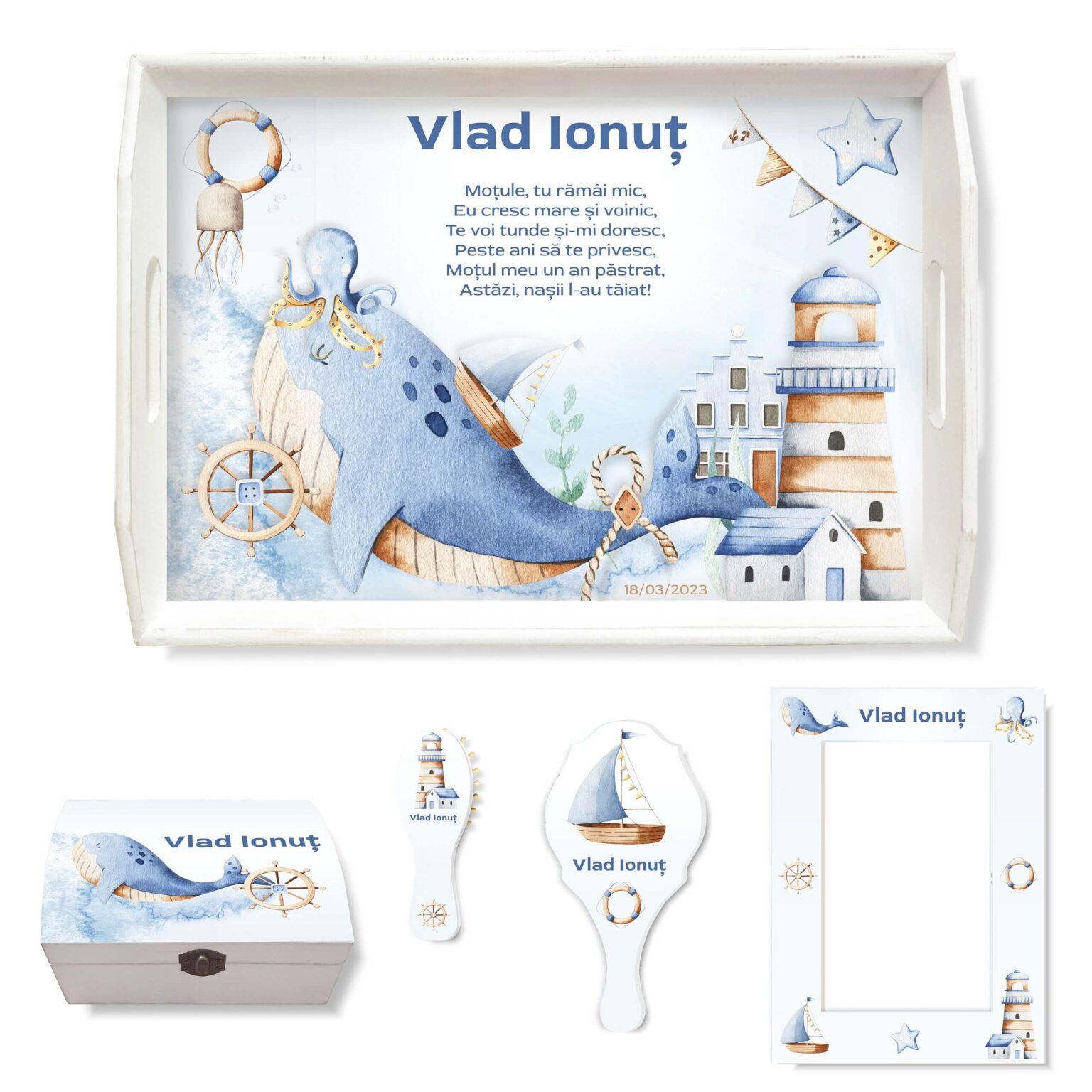 Marine Boy • Tavita Mot • Set pentru taierea motului • Tavite Personalizate