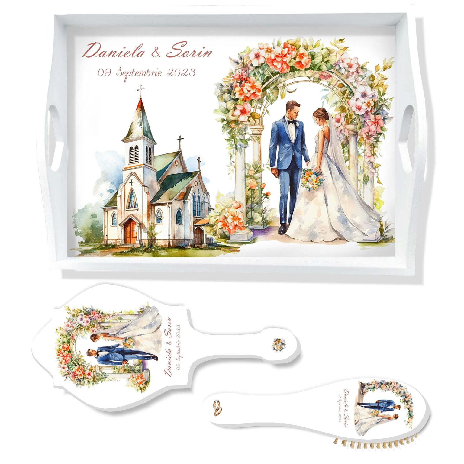 Set Gatit Mireasa Frou Frou • Tavite Personalizate