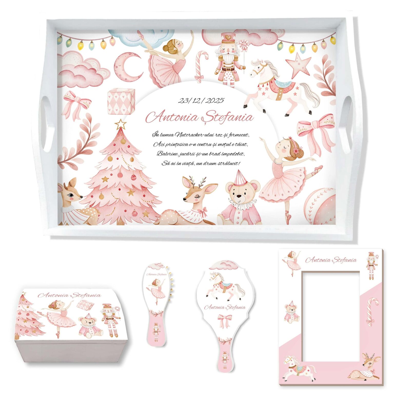 Tavita Mot Pink Nutcracker • Set pentru taierea motului • Tavite ...